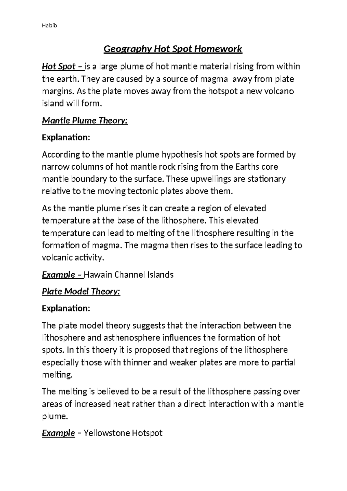 Geography Hot Spot Homework - Habib Geography Hot Spot Homework Hot ...