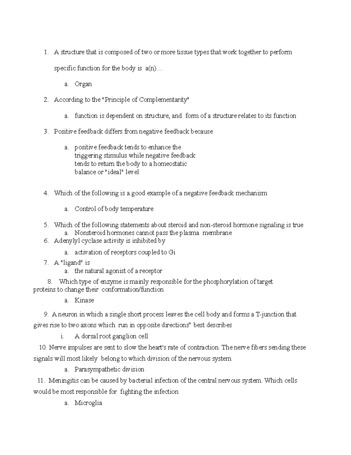 Mammalian Physiology Practice Questions 1 A Structure That Is mammalian-physiology-practice-questions-1-a-structure-that-is