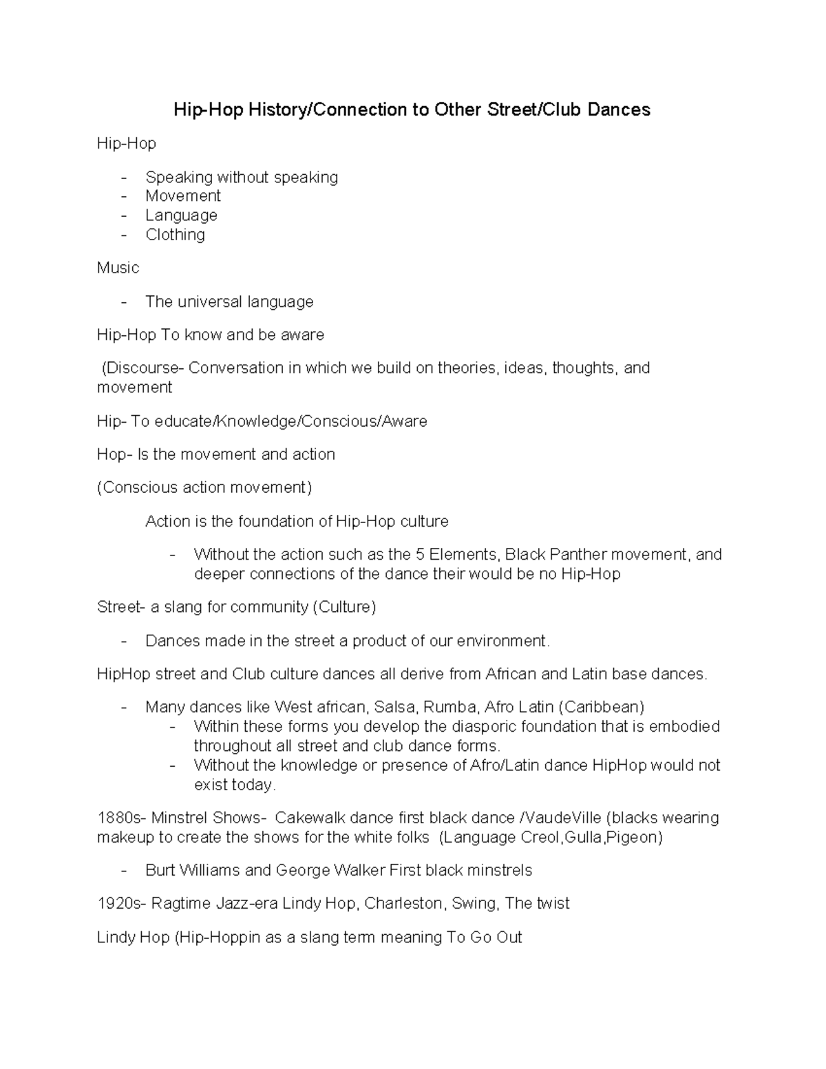 Hip Hop and Street Club Dance Culture History - Hip-Hop History ...