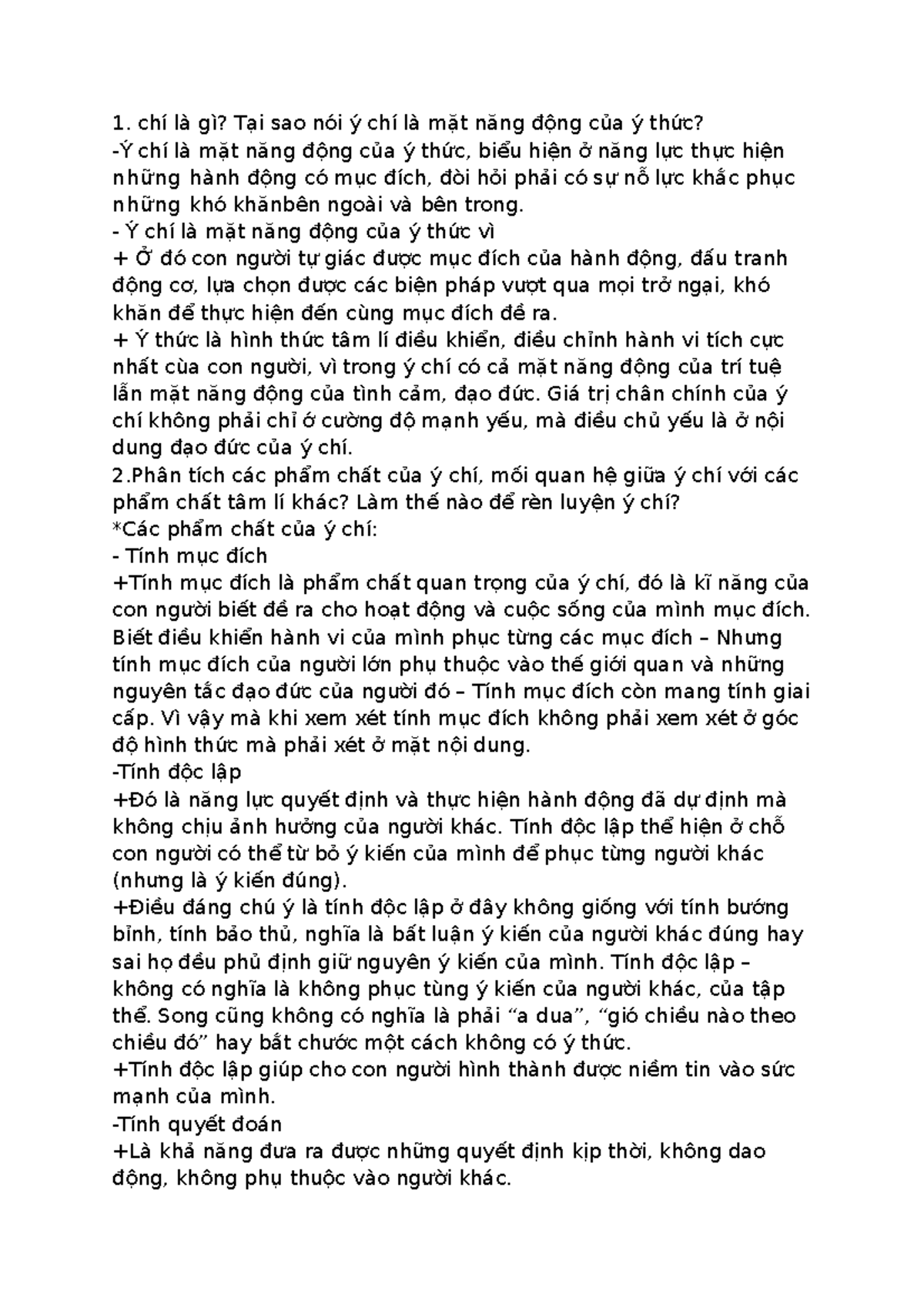 Tlh11 tai lieu cho bai thuyet trinh tam ly hoc dai cuong ve tam ly - chí là gì? Tại sao nói ý ...