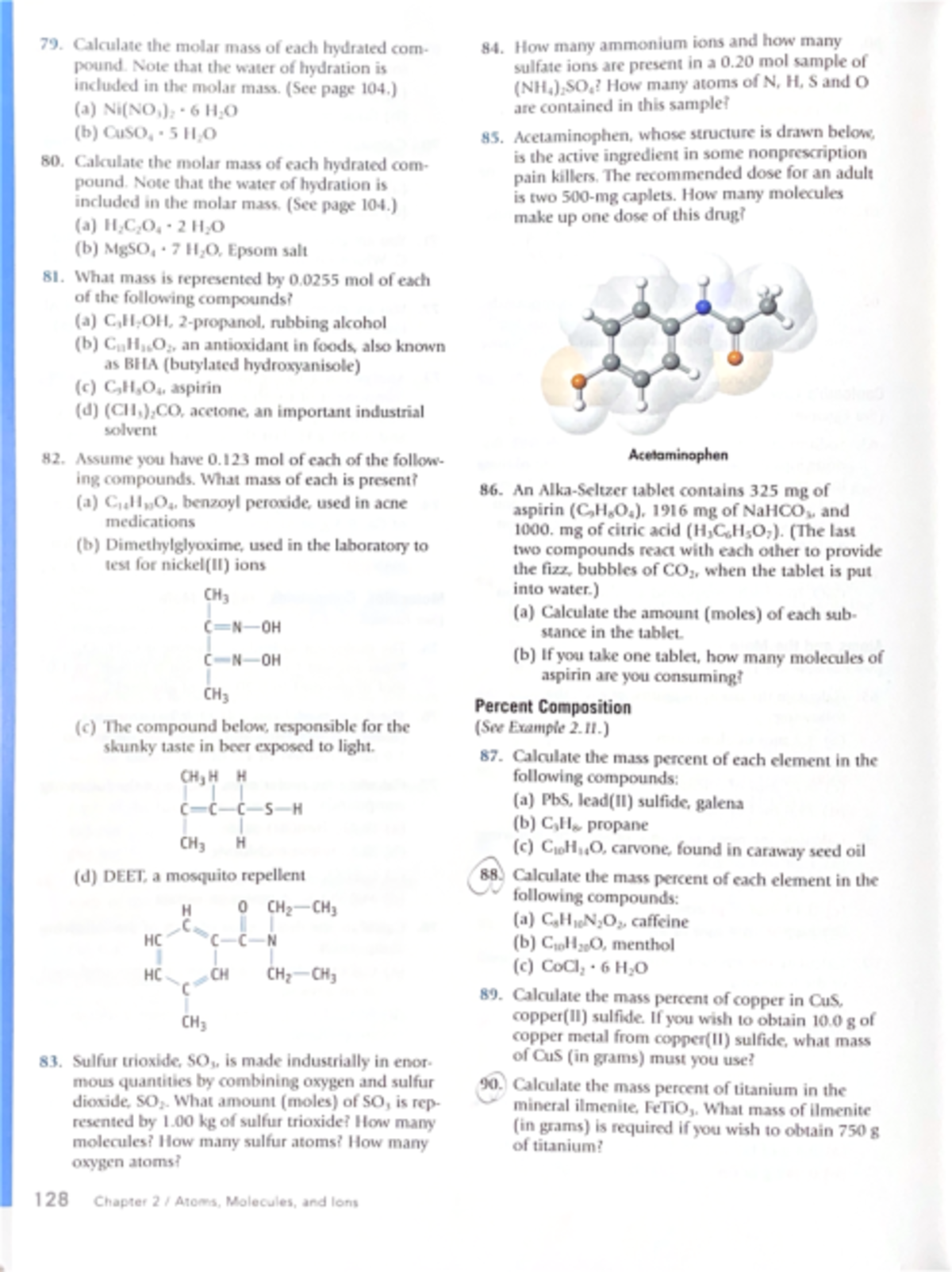 Chapter 2 Questions copy - CMY 117 - Studocu