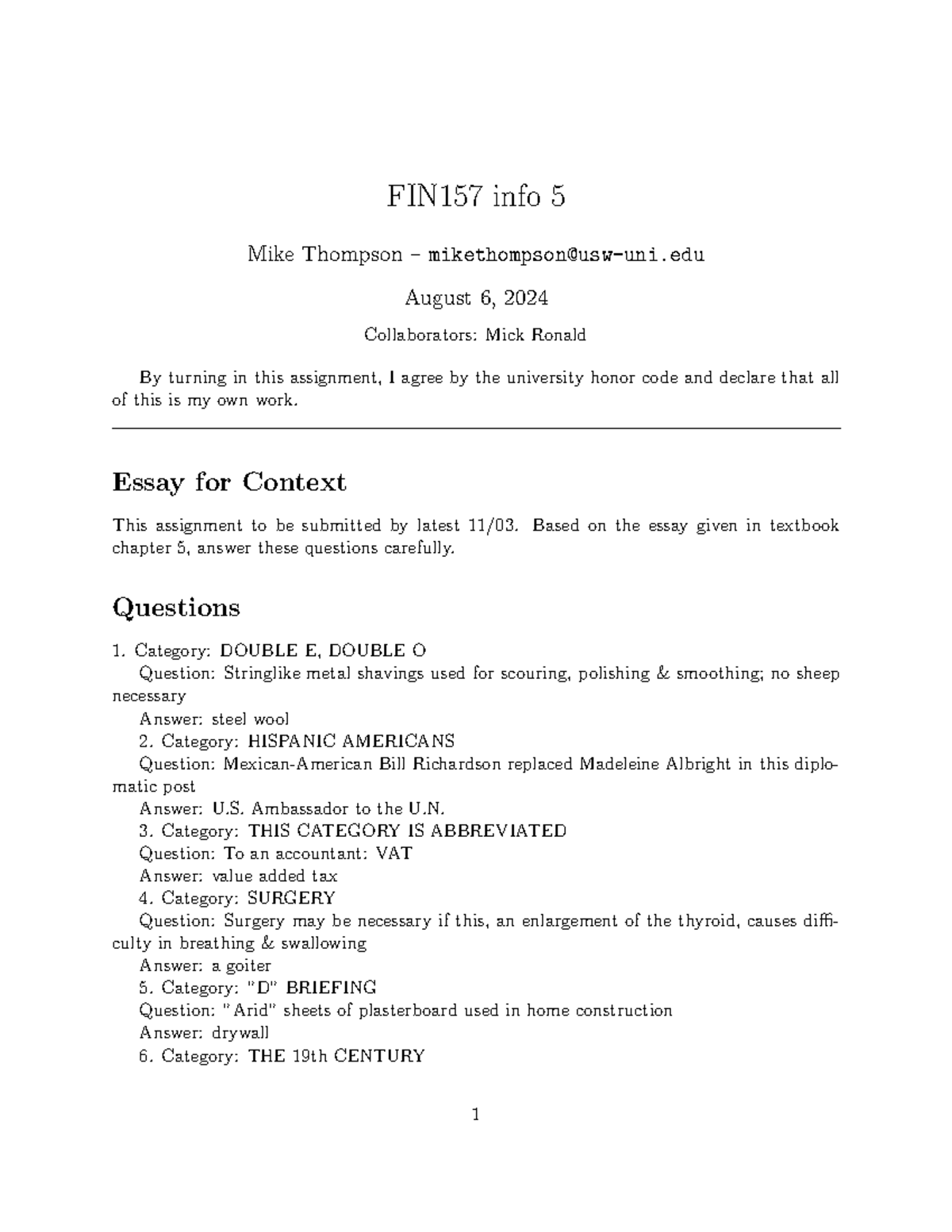 FIN157 info 5 - introduces students to the basic principles and skills of biblical ...