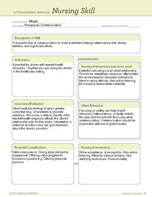 Active Learning Template Nursing Skill form (IV discontinuation ...