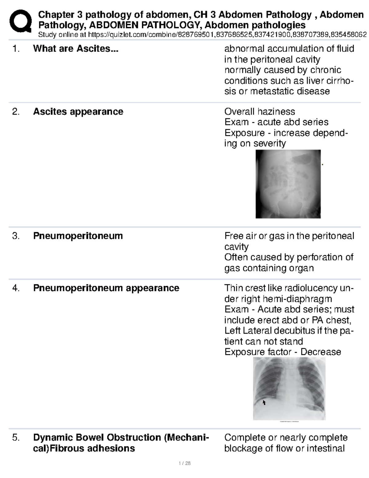 Abdomen dense pathology - Pathology, ABDOMEN PATHOLOGY, Abdomen ...