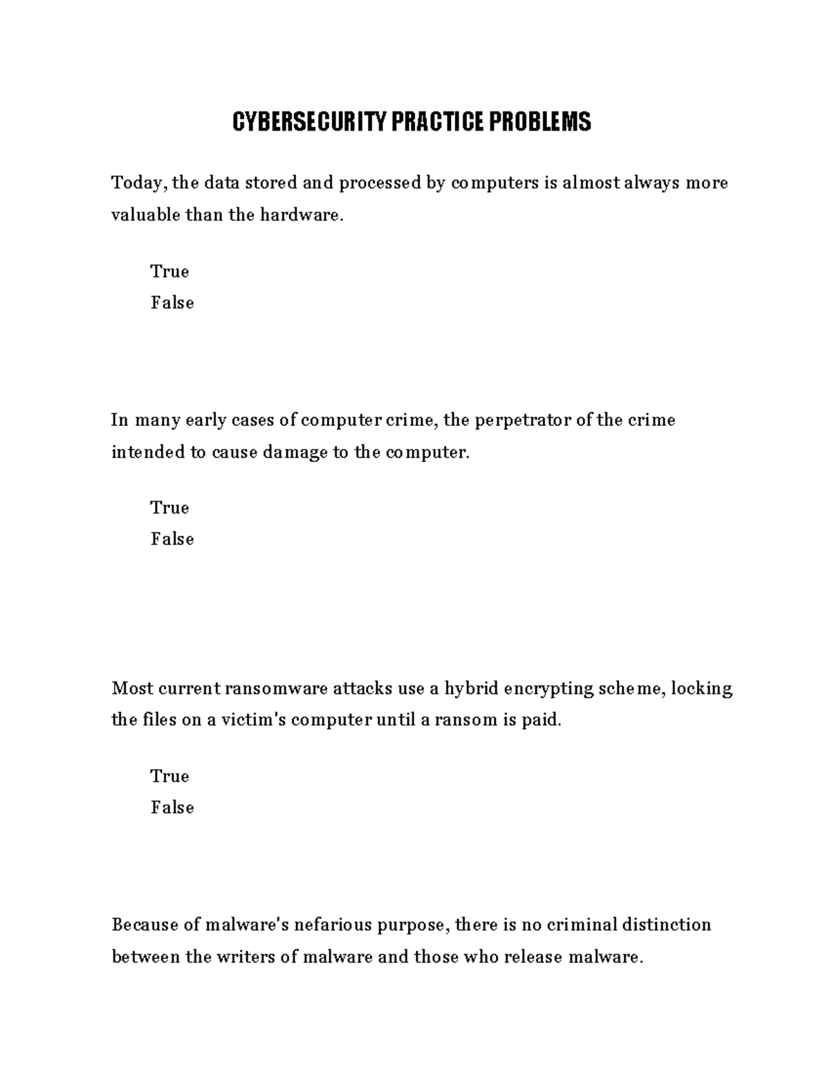 Cyber 7 - This will help you study for future quizzes/tests ...