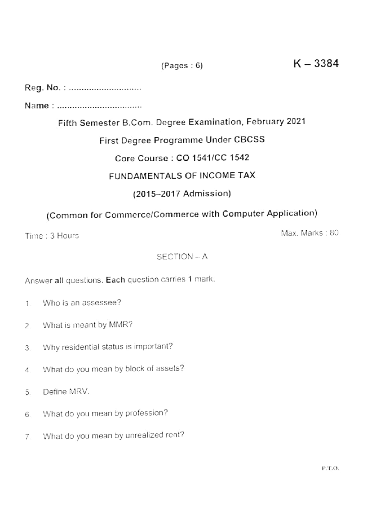 Fundamentals of Income Tax CO 1541 K 3384 - Income Tax: Law and ...