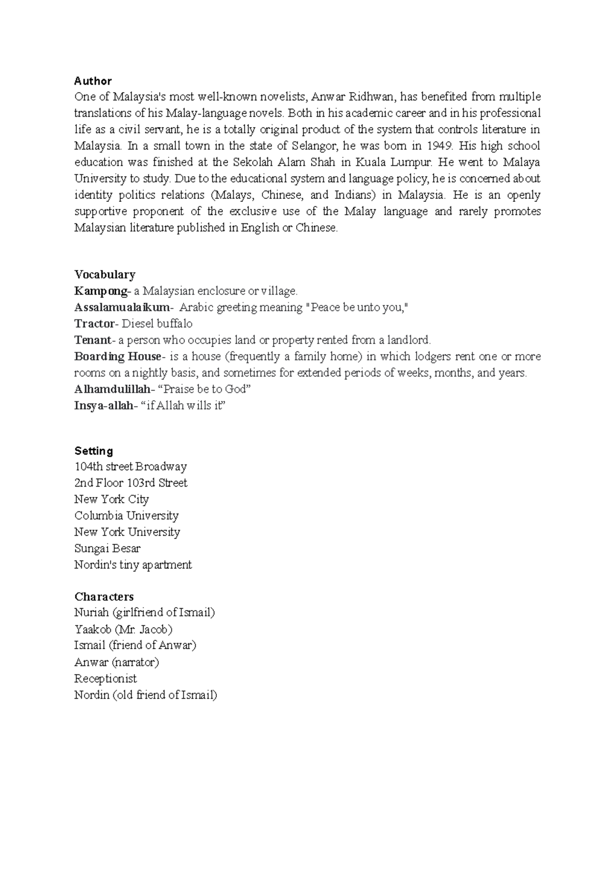 Author - Check it - Author One of Malaysia's most well-known novelists ...