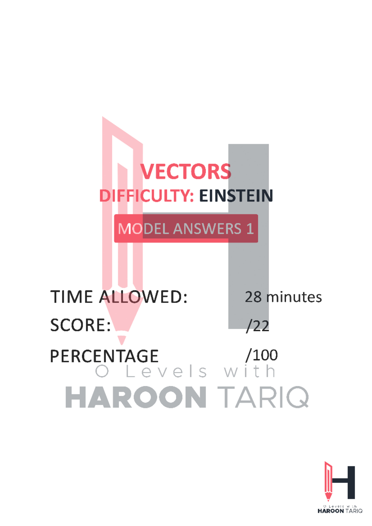4 (Answers) - Vectors chapter - Mathematics - Studocu