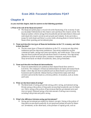 ECO202 Chapter 8 HW - Econ 202: Homework PS# Instructions: Please Show ...