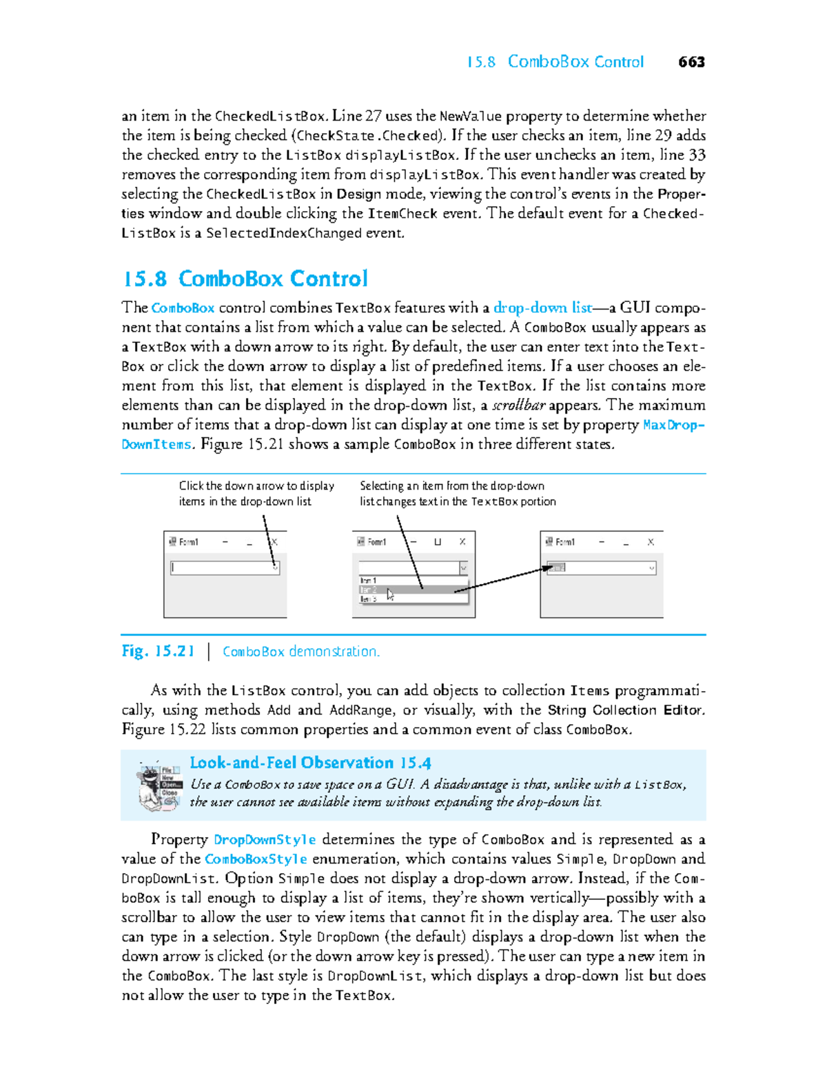 Combo Box Nothing 15 Combobox Control 663 An Item In The Checkedlistbox Line 27 Uses The