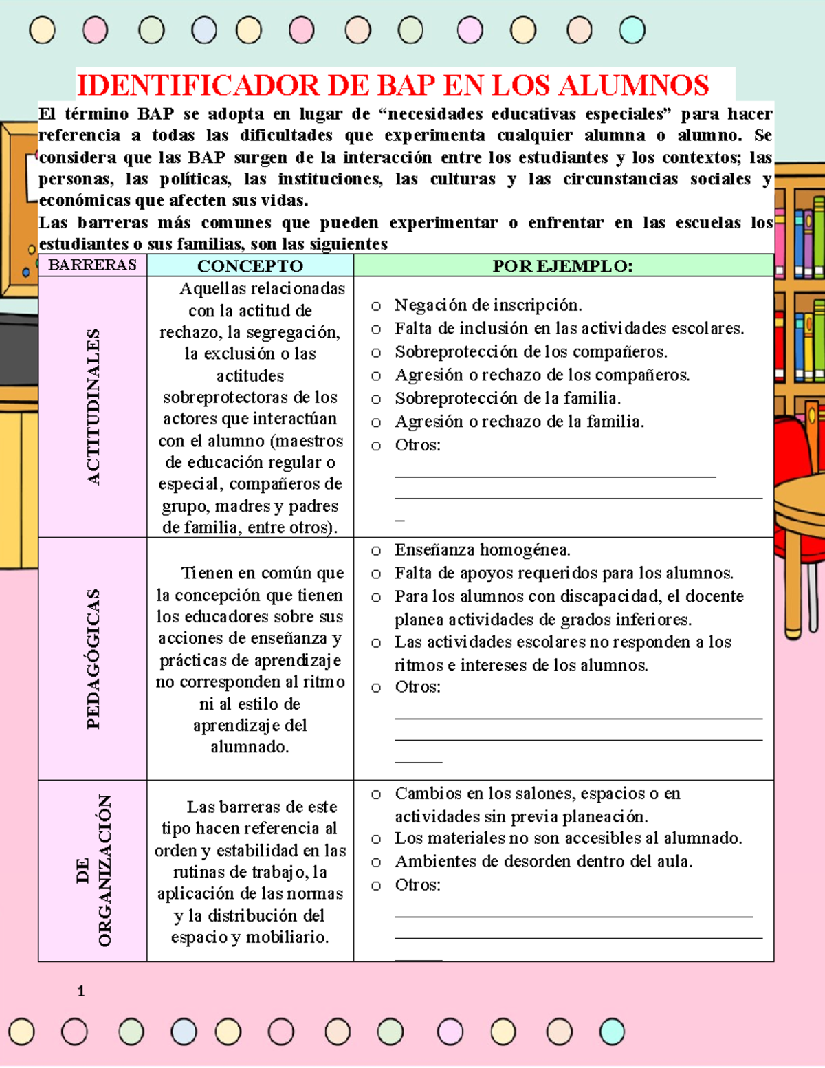 Identificador de BAP - El documento sirve para ayudar a identificar de ...