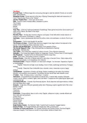 History of theatre - playwrights and producers - Playwrights and ...