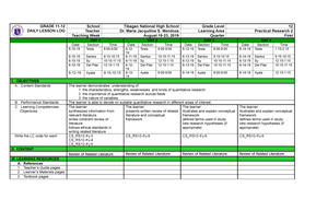 PR2-WEEK-10 - lesson plan - GRADE 11- DAILY LESSON LOG School Tibagan ...