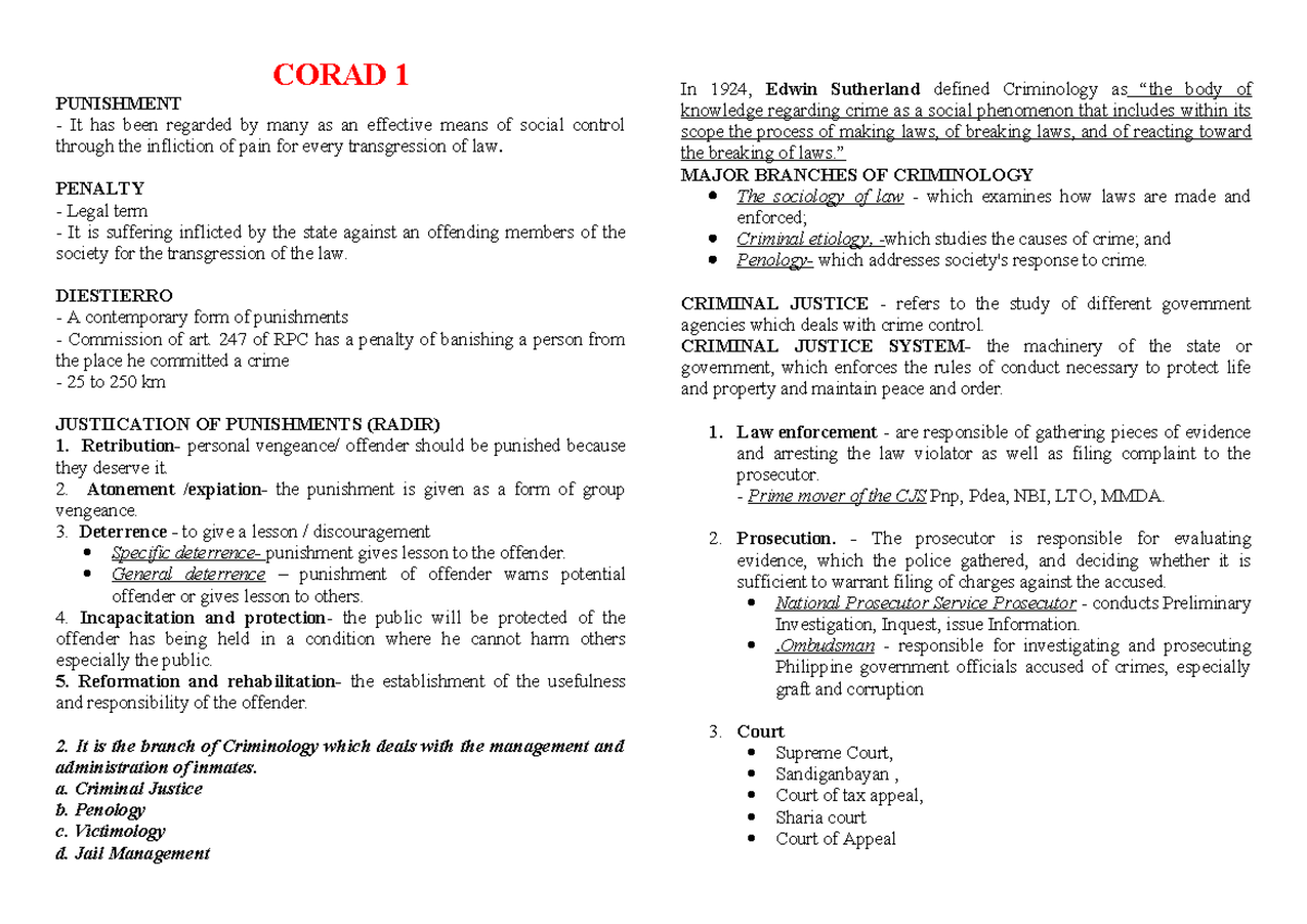 Corad 1&2 065357 - About Correctional administration - CORAD 1 ...