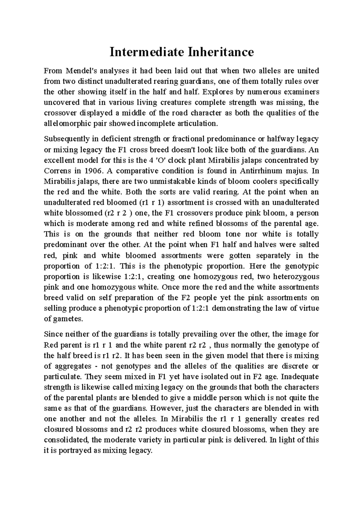 Intermediate Inheritance - Explores by numerous examiners uncovered ...