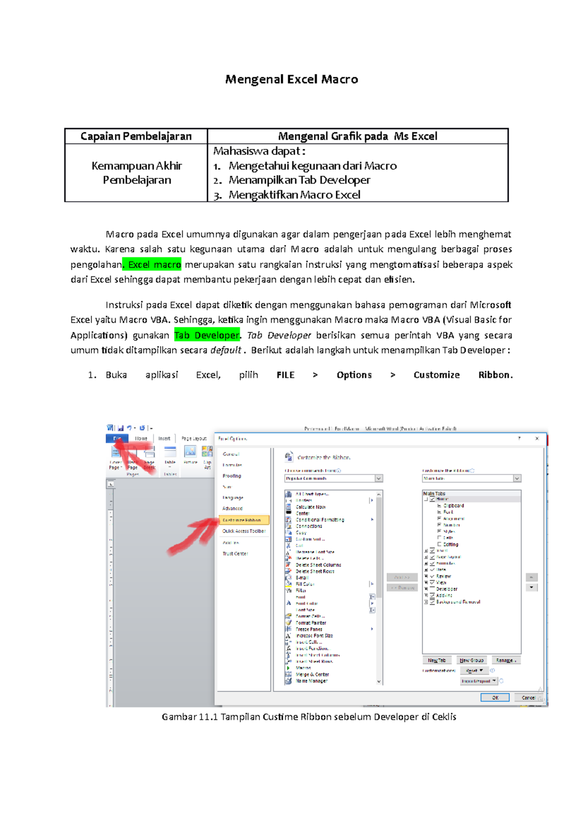 Aplikom - Excel Macro - Mengenal Excel Macro Capaian Pembelajaran Mengenal Grafik pada Ms Excel ...