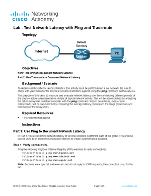16.5.2 Lab - Secure Network Devices - Topology Addressing Table Device Interface IP Address ...