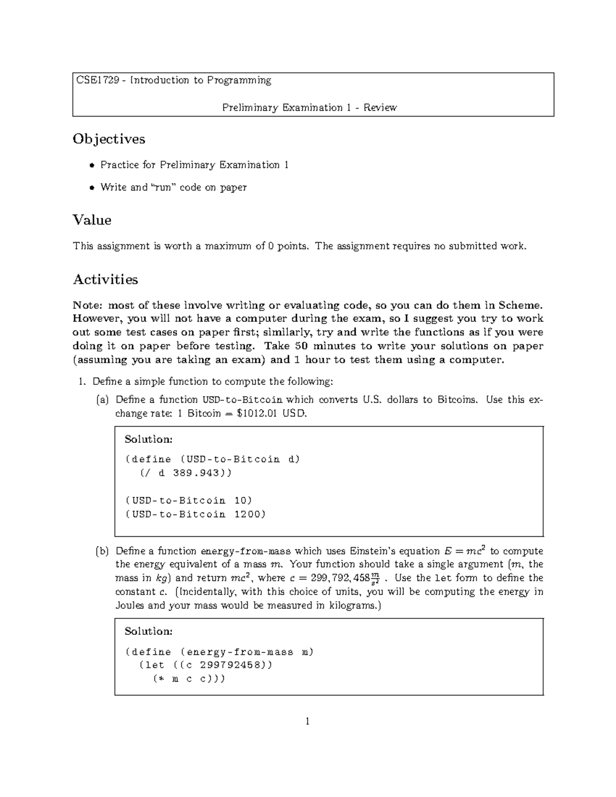 Spring 2017 Lab 4 Solutions Cse1729 Introduction To Programming Preliminary Examination 1