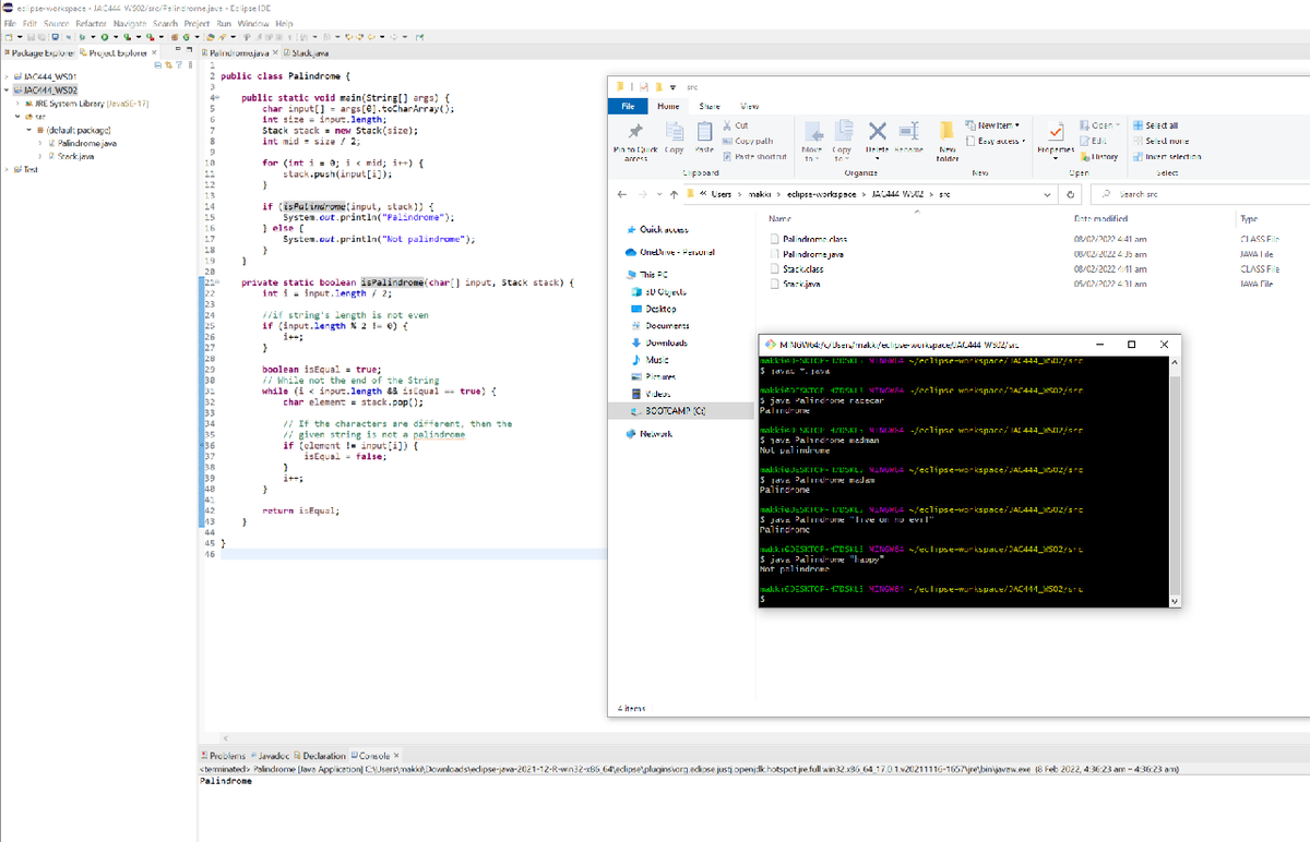 Sample Output for WS2 - JAC444 - Studocu