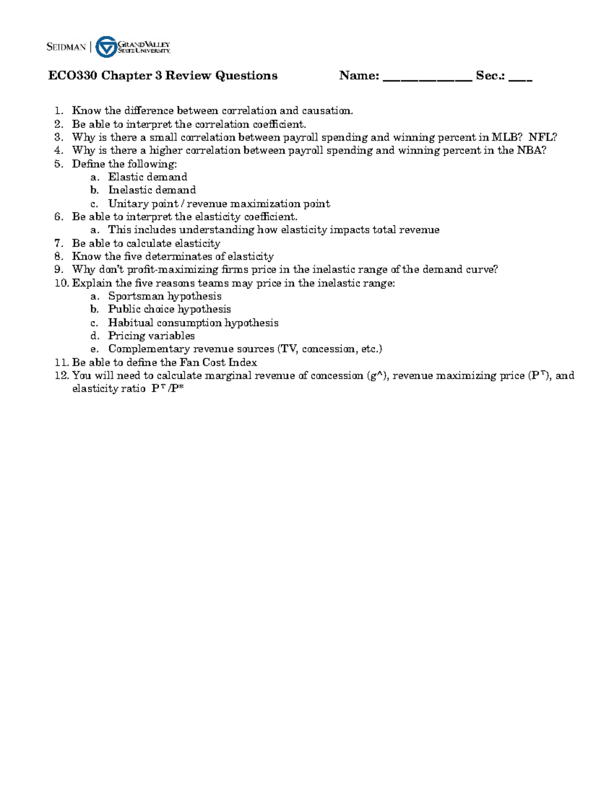 Chapter 3 Review Questions - ECO330 Chapter 3 Review Questions Name ...