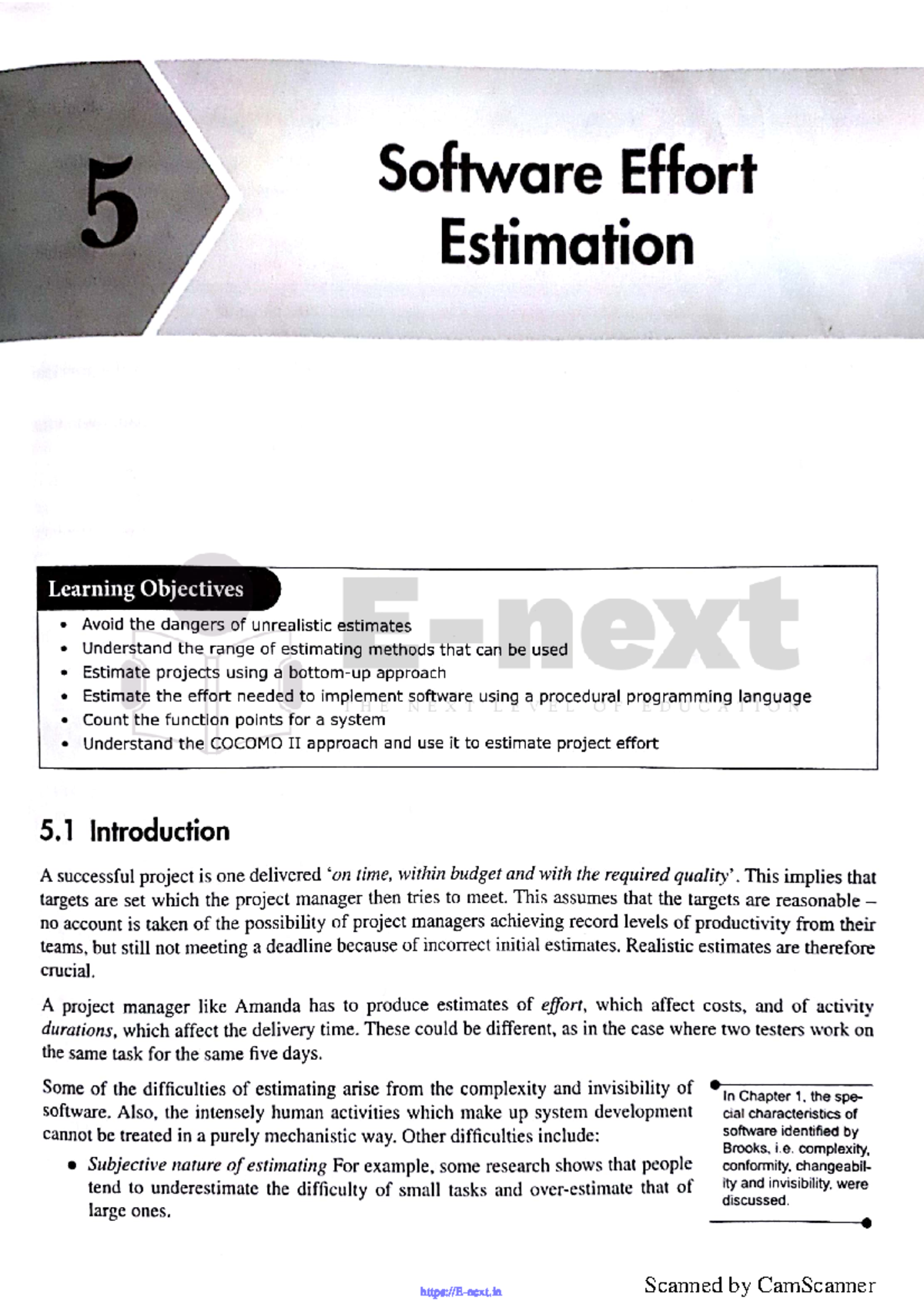 5-Software Effort Estimation (E-next - Software project management ...