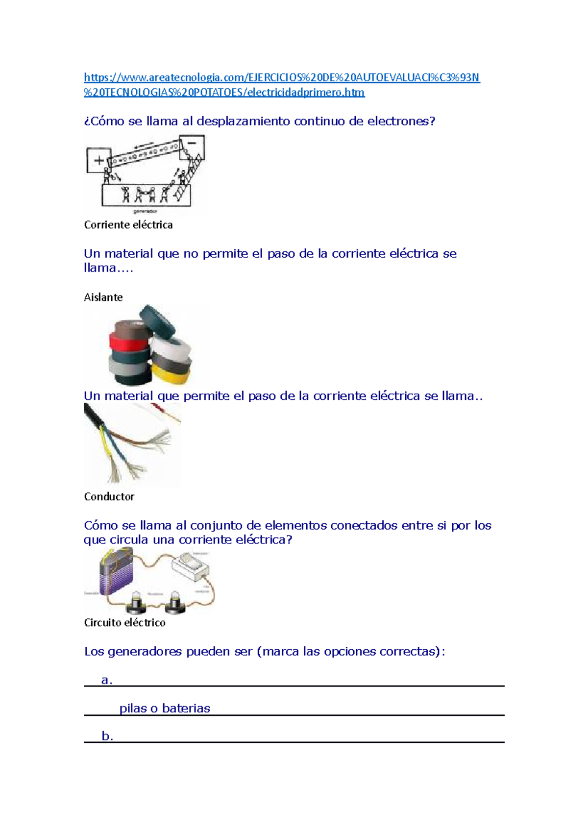 Circuito - areatecnologia/EJERCICIOS%20DE%20AUTOEVALUACI%C3%93N - Studocu