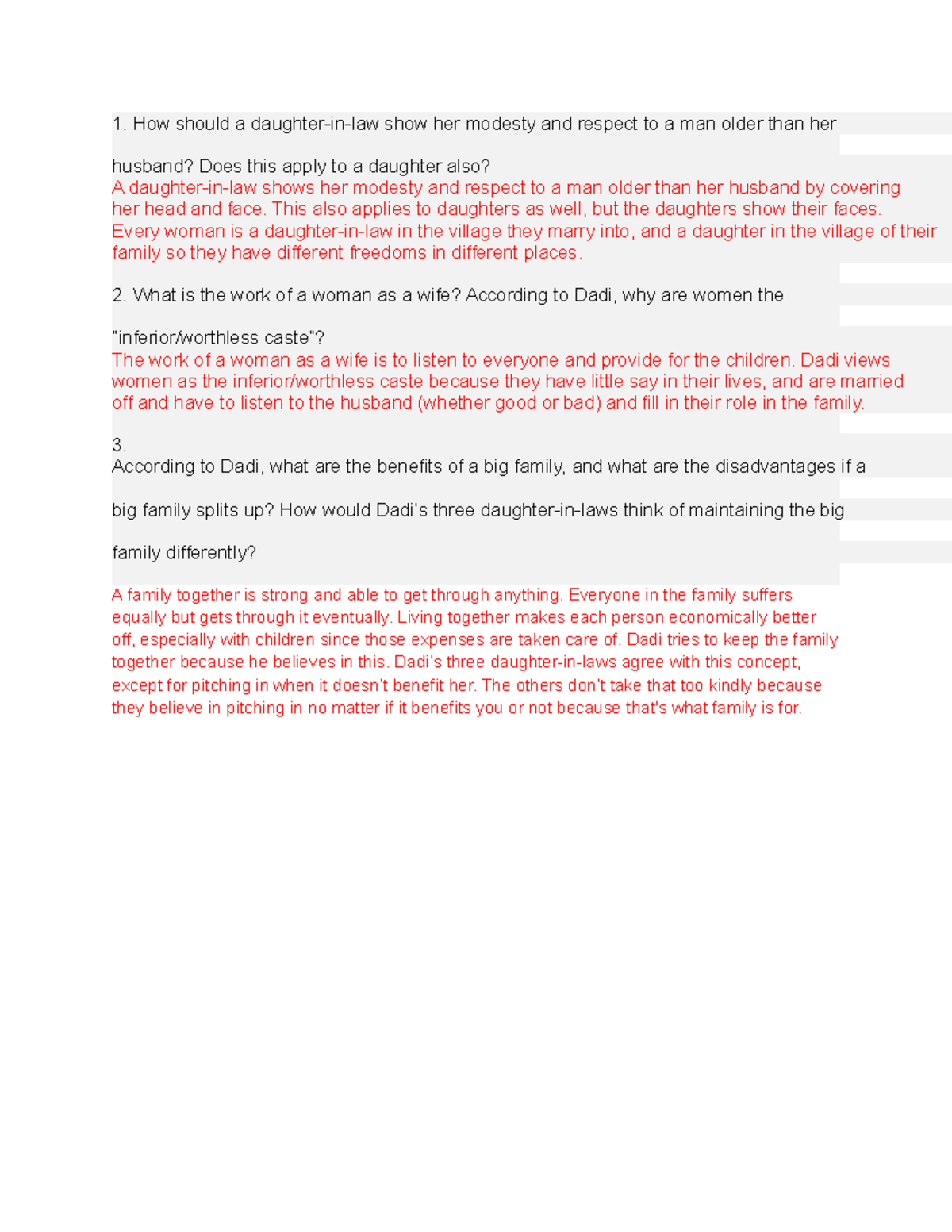 VS Dadi's Family - Hannah Clark - How should a daughter-in-law show her ...