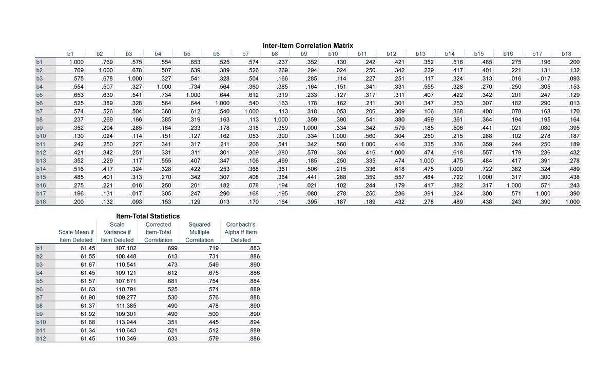 Dnppnc-hinh - tin hoc - Inter-Item Correlation Matrix b1 b2 b3 b4 b5 b6 ...