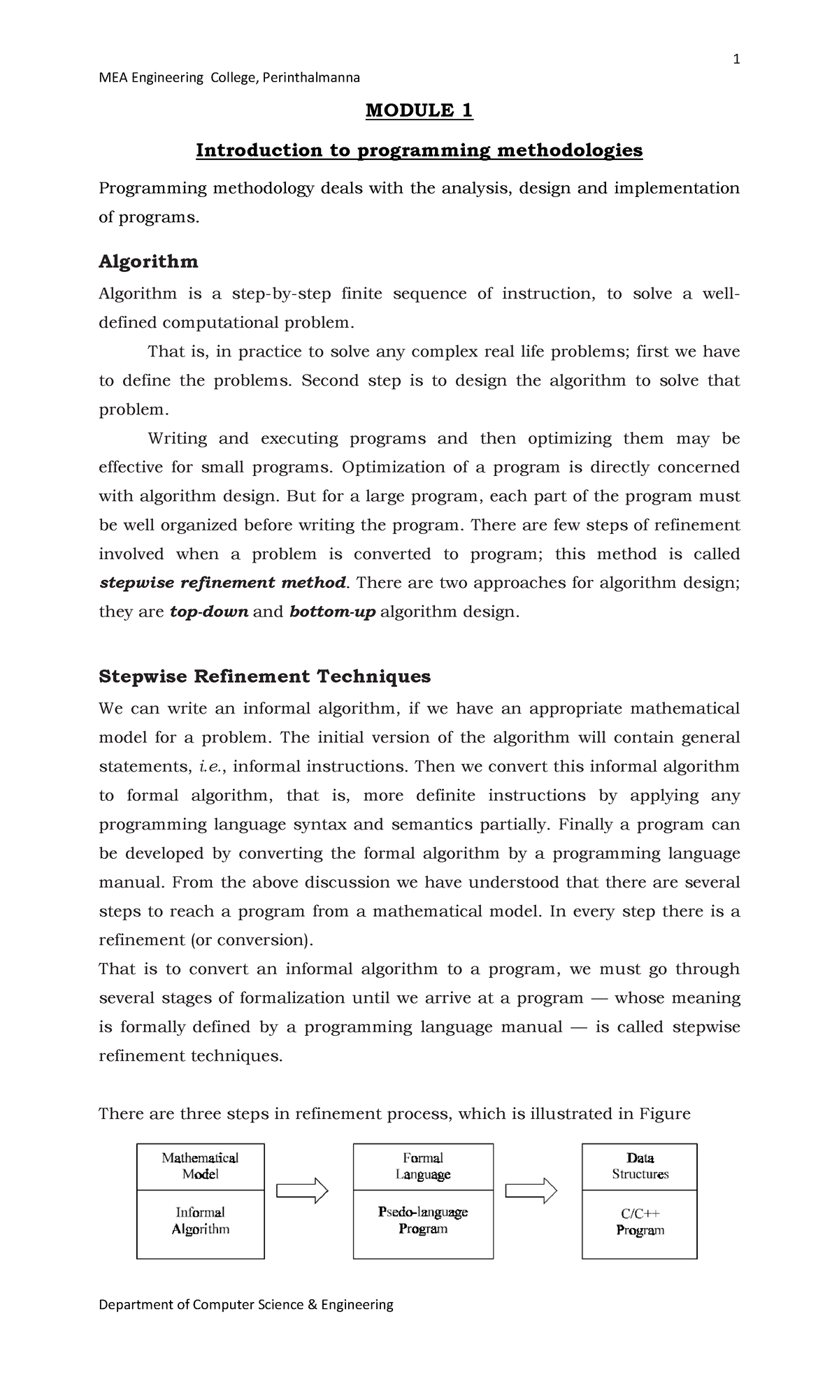 Data structures and Algorithms programming methodologies - Studocu