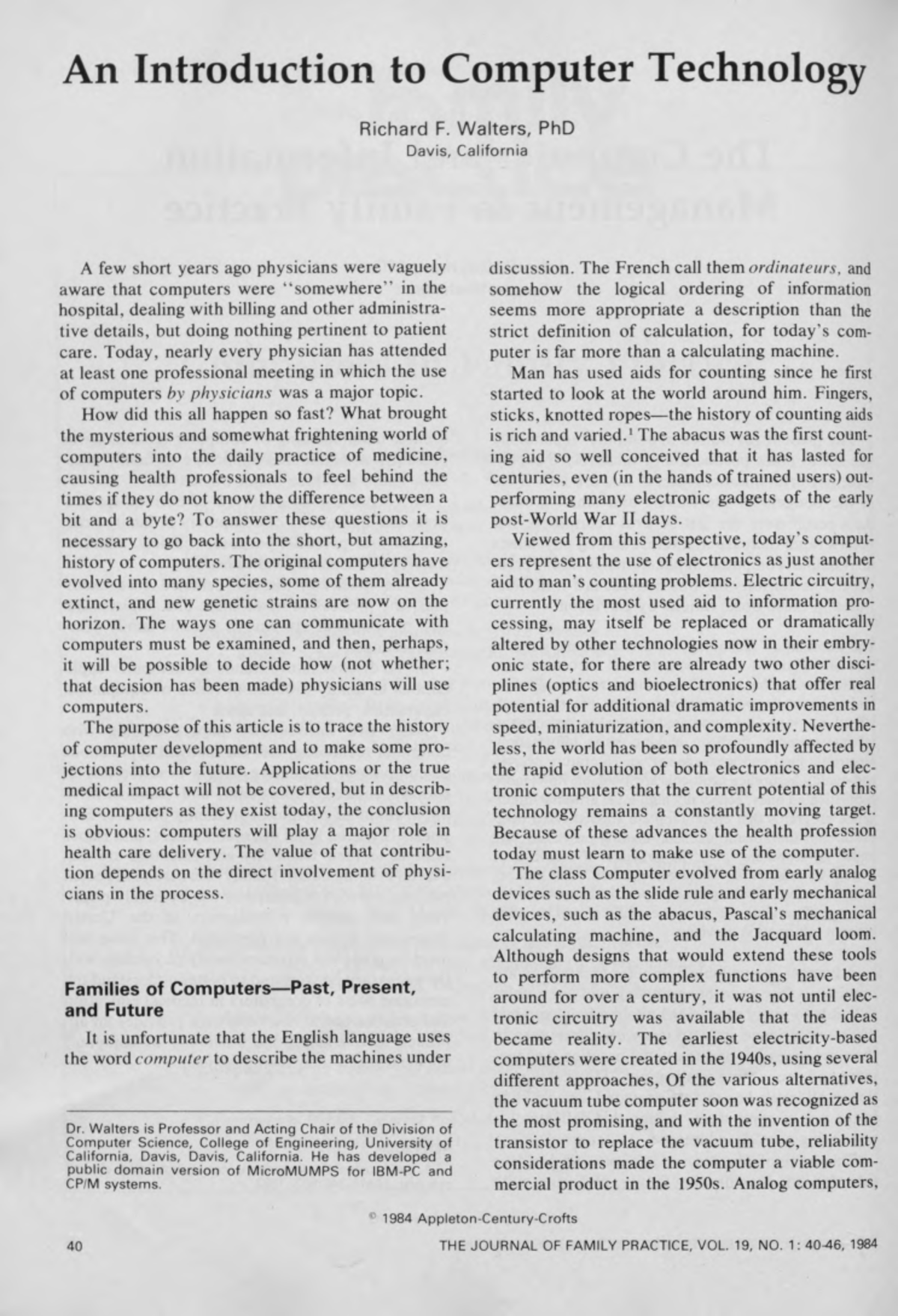 The future of computers - An Introduction to Computer Technology ...