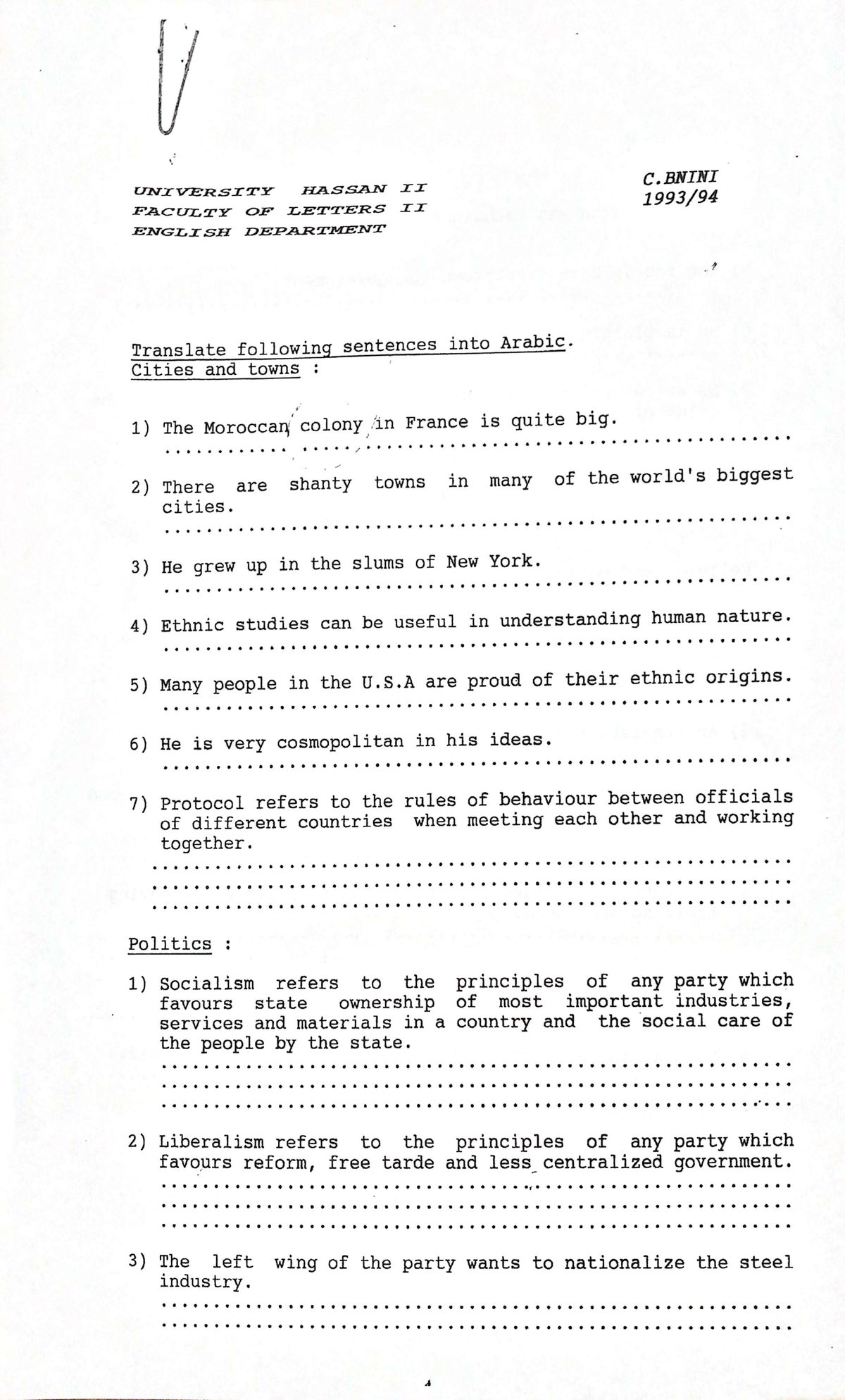 translation assignment - English Studies - Studocu