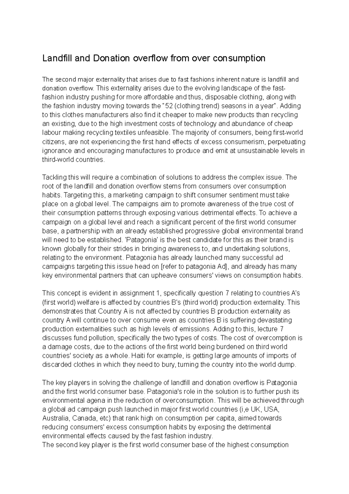 Solution 2. - Group assignment work, part 2 response - Landfill and ...