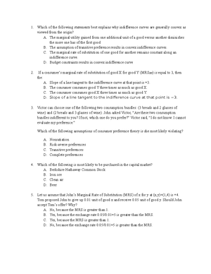 BB Homework 3 Solutions - NAME: SCORE: / 100 ECON 211 Homework 3 ...