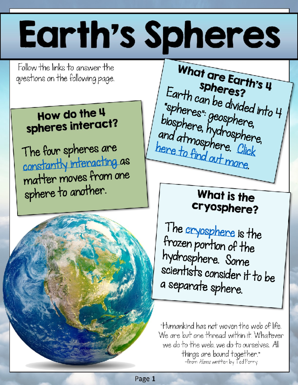 Earth spherewebquest - nkink - Studocu
