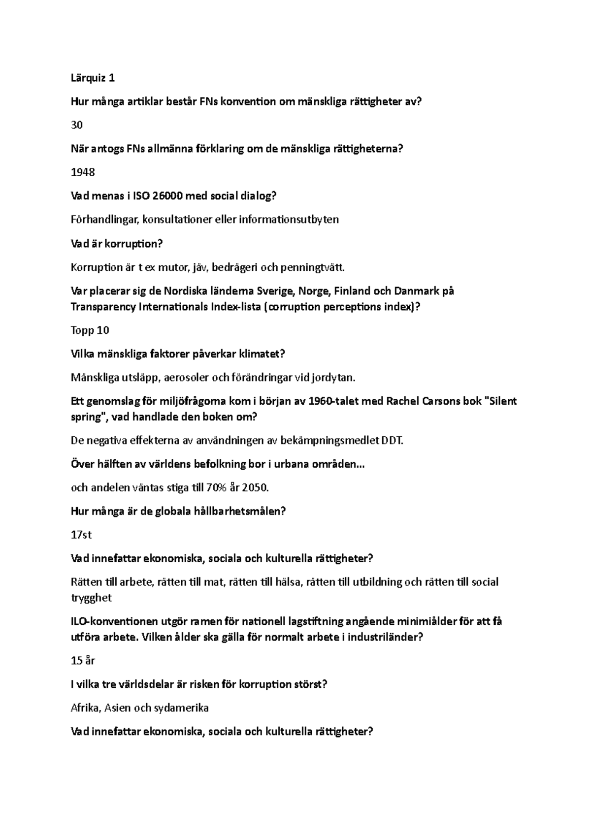 Lärquiar svar - Svar till lärquizarna (samtliga moduler) - Lärquiz 1 ...