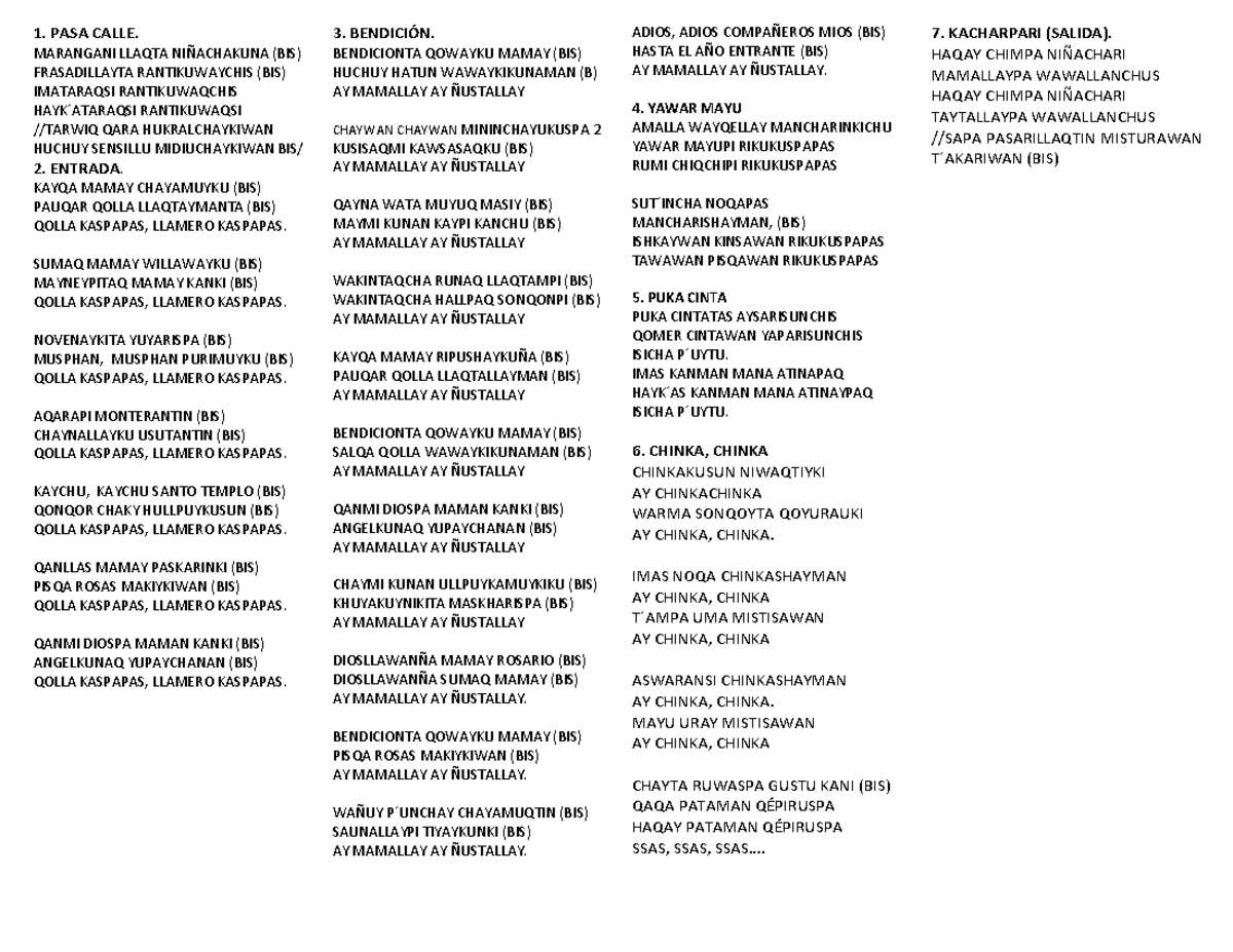 Qollas-2022-JHE-02 - Esta es una recopilación de canciones de la Qapaq ...