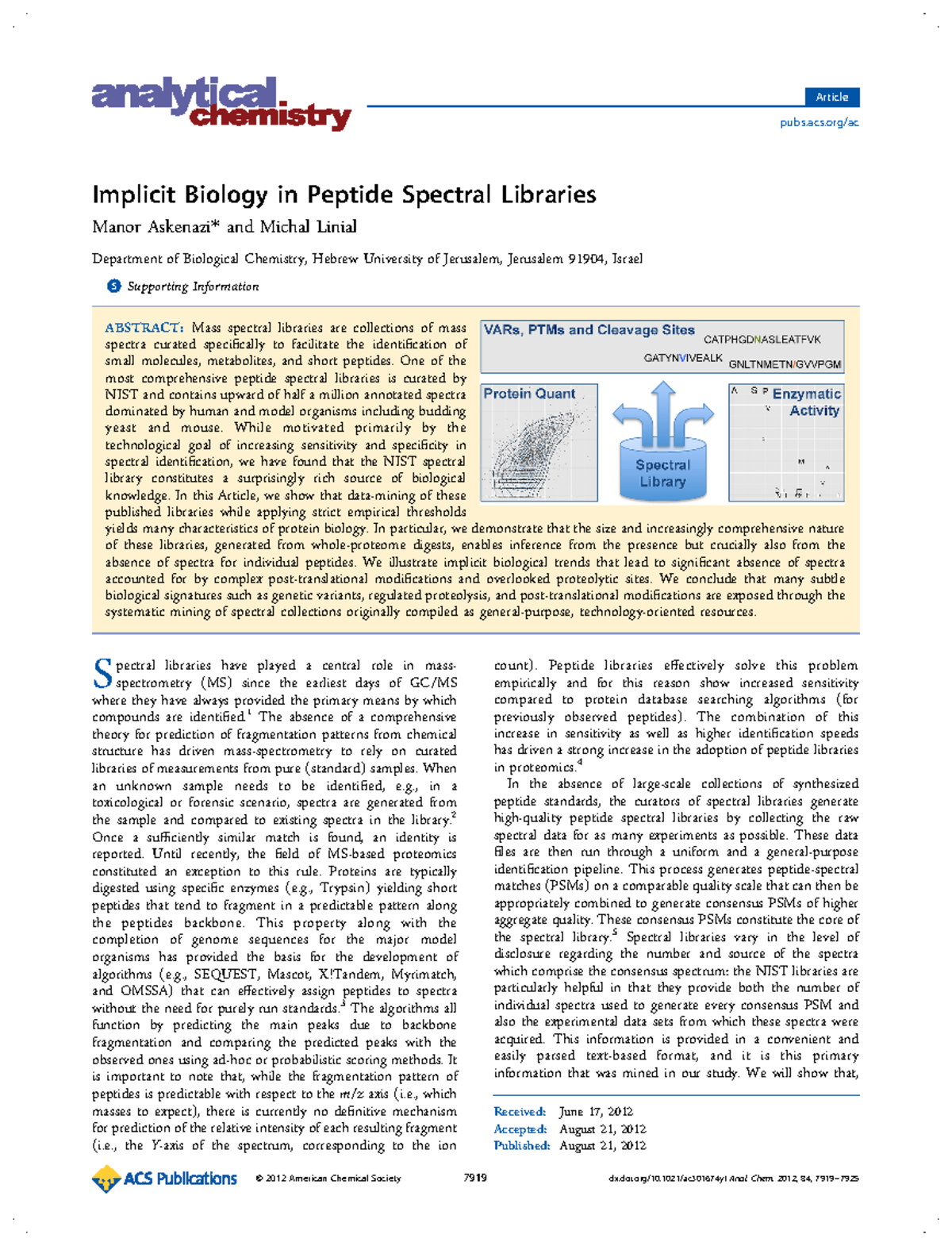 Implicit Biology in Peptide Spectral Libraries - One of the most comprehensive peptide spectral ...