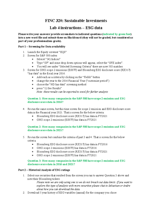 320 Lab 1 Instructions - Lab 1 - FINC 320: Sustainable Investments Lab ...