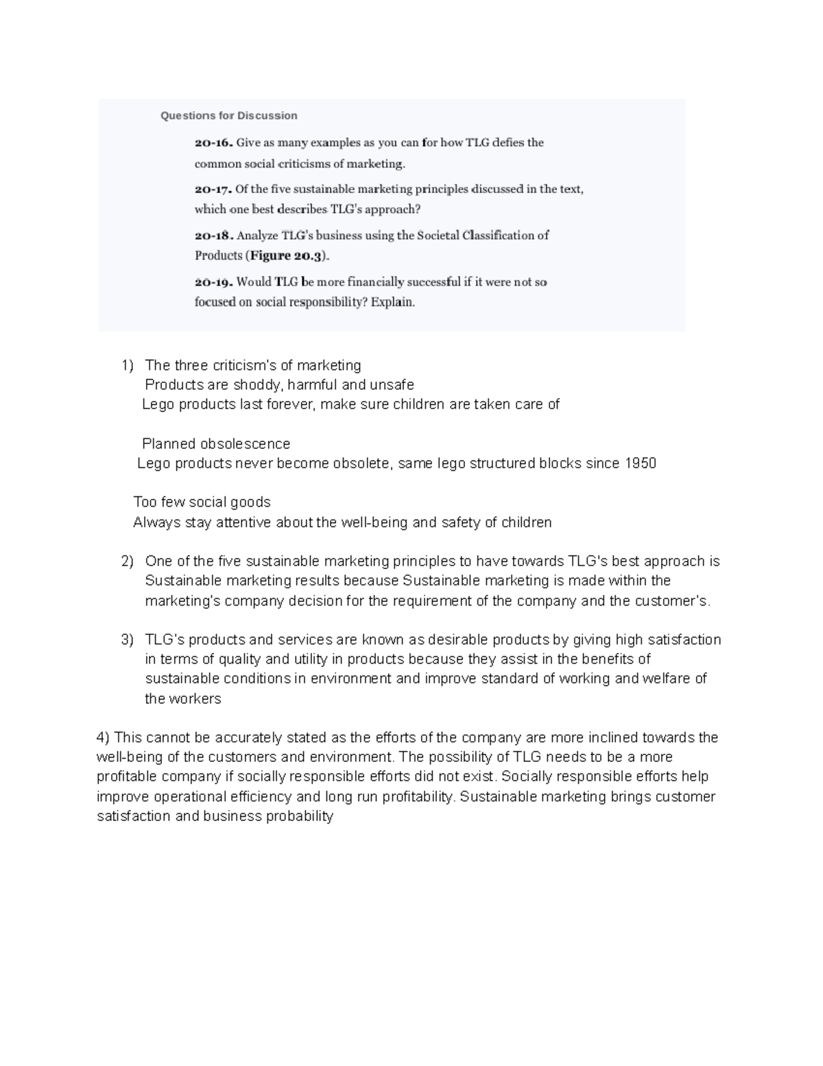 Mark301 Chapter 20 Hw by David Chable due 5 3 23 - The three criticism ...