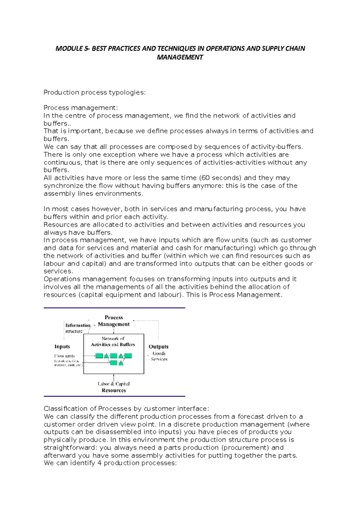 5 Logistics - module 5 - MODULE 5- BEST PRACTICES AND TECHNIQUES IN ...
