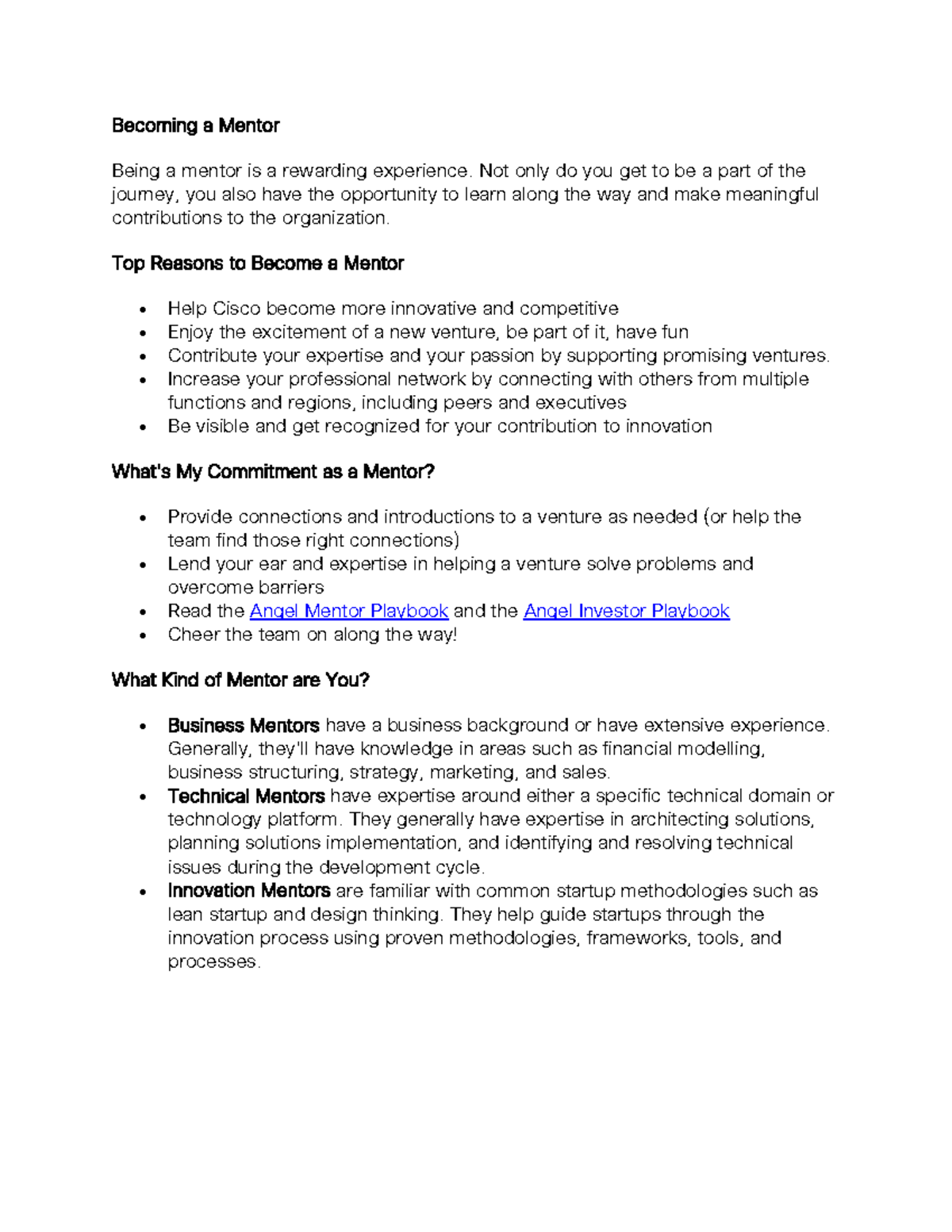 Becoming a Mentor - Becoming a Mentor Being a mentor is a rewarding experience. Not only do you ...