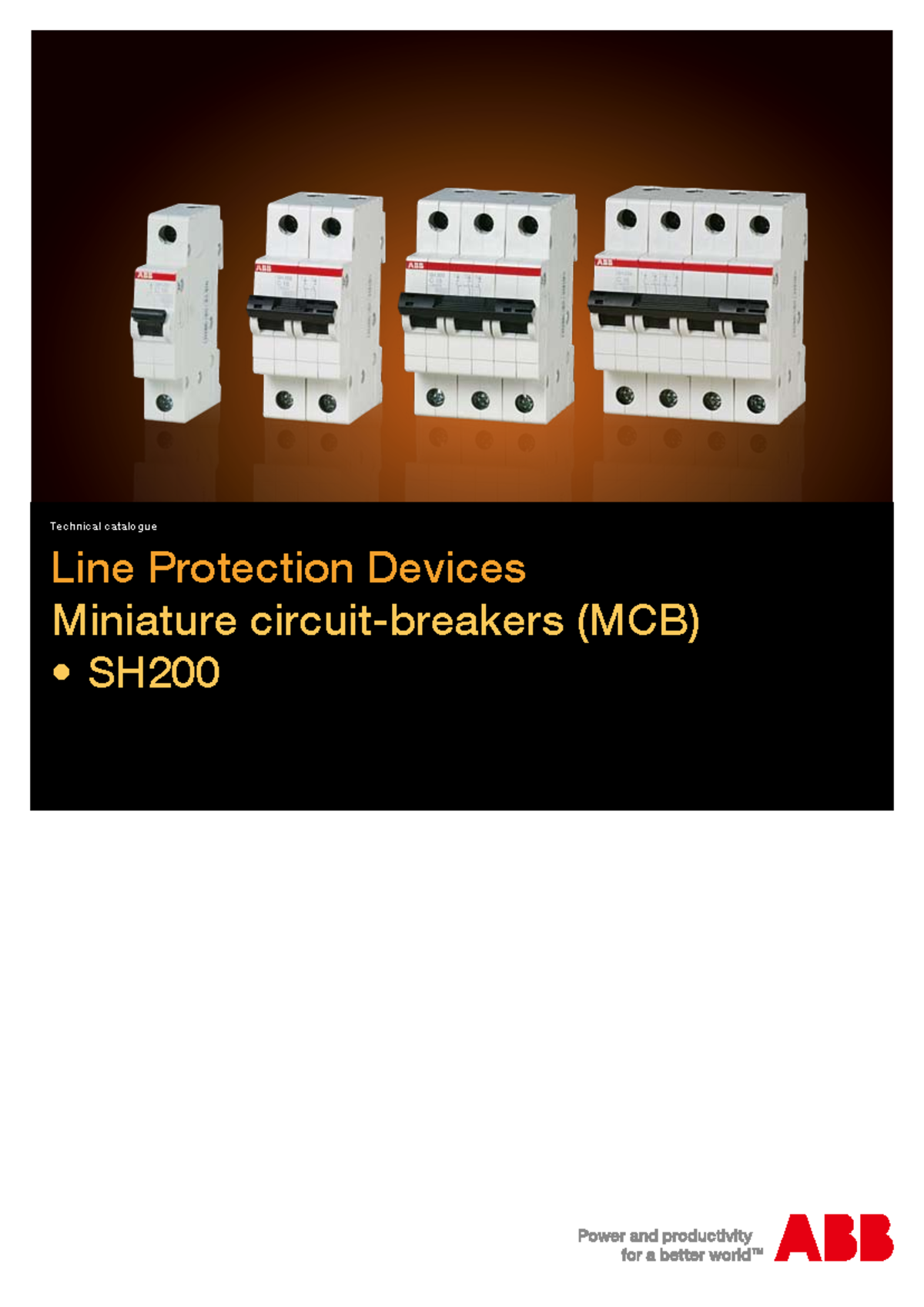 ABB SH200 technical brochures - Technical catalogue Line Protection Devices Miniature - Studocu