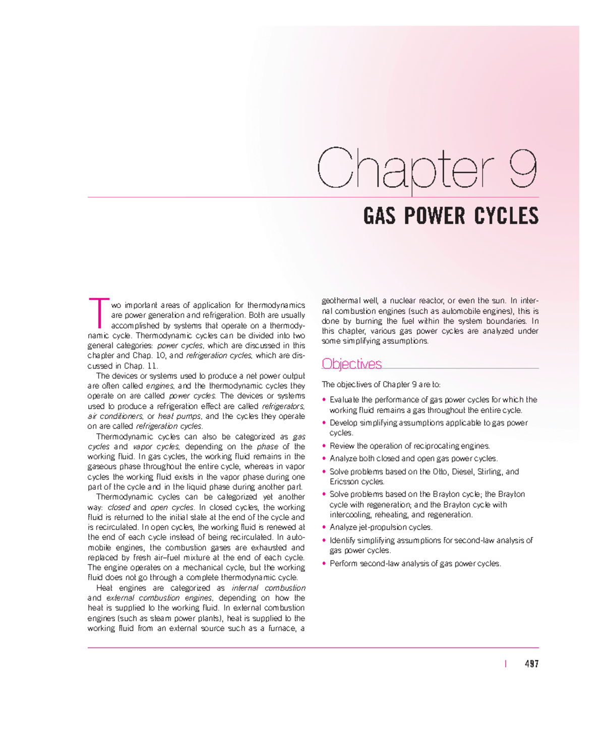 Ch9 gas power cycle - Chapter 9 GAS POWER CYCLES ####### | 497 T wo ...