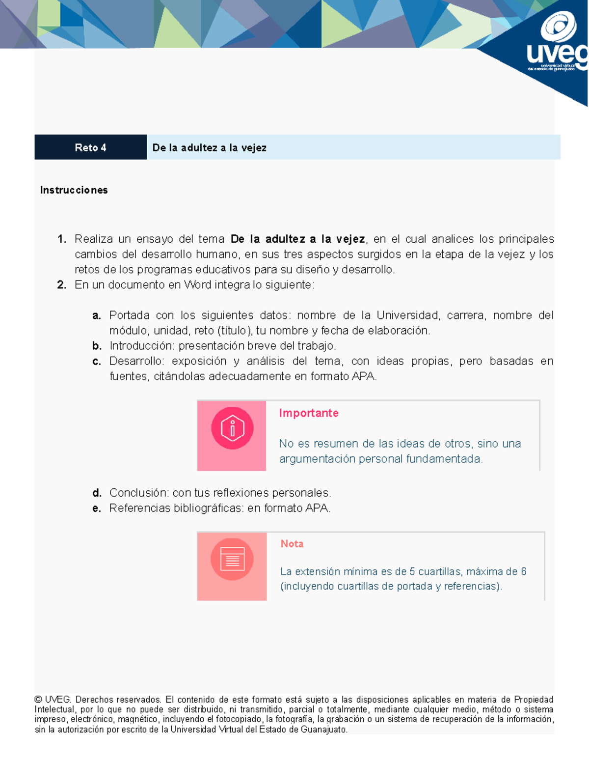 Solorzano Dayana R4 U3 - Educación inclusiva v2 - Reto 4 De la adultez a la vejez Instrucciones ...