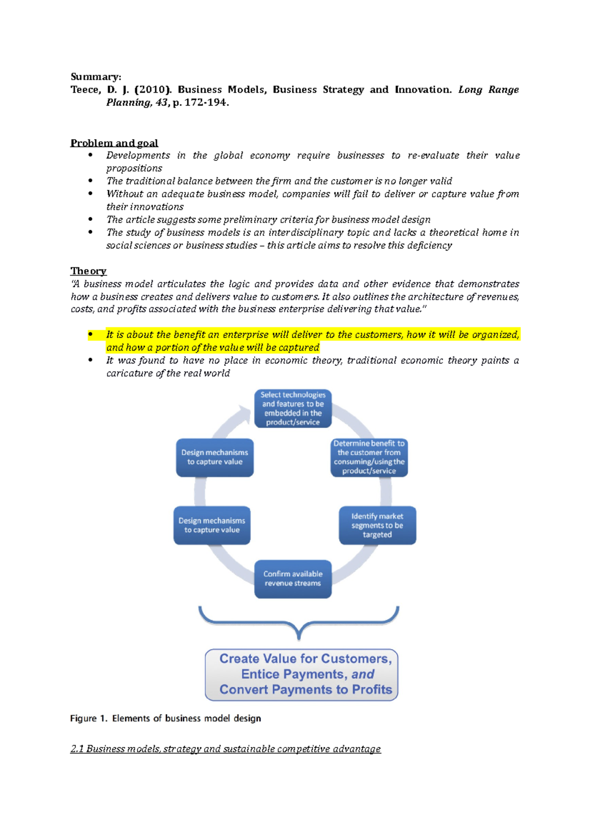 5. Teece(2010 )-Business Models, Business Strategy & Innovation ...