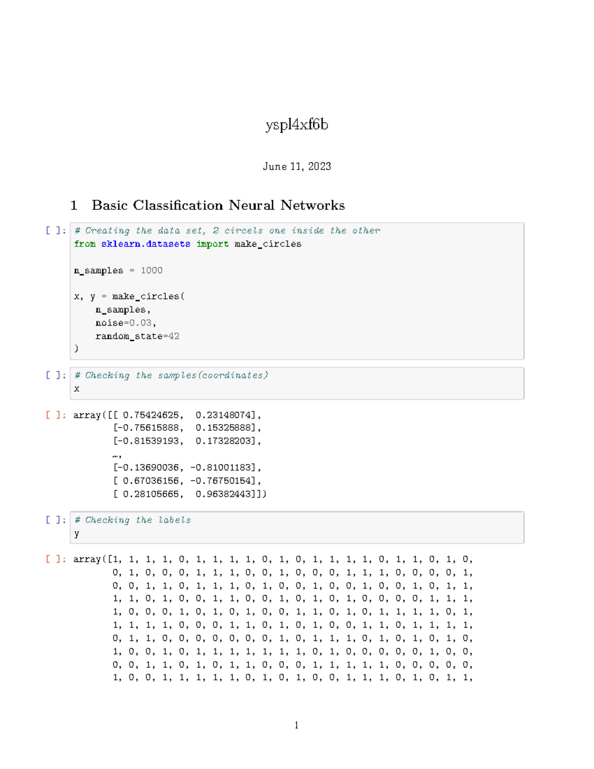 01 Classification ANN - CS 675 - Studocu