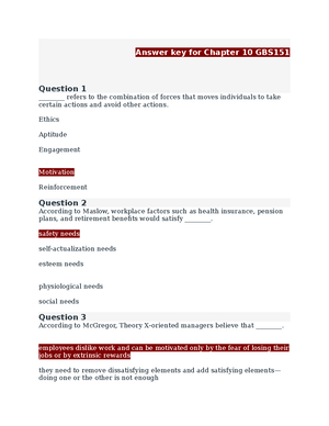 QUIZ 10 - Chapter 10 quiz - Question 1 1 / 1 pts ________ refers to the ...