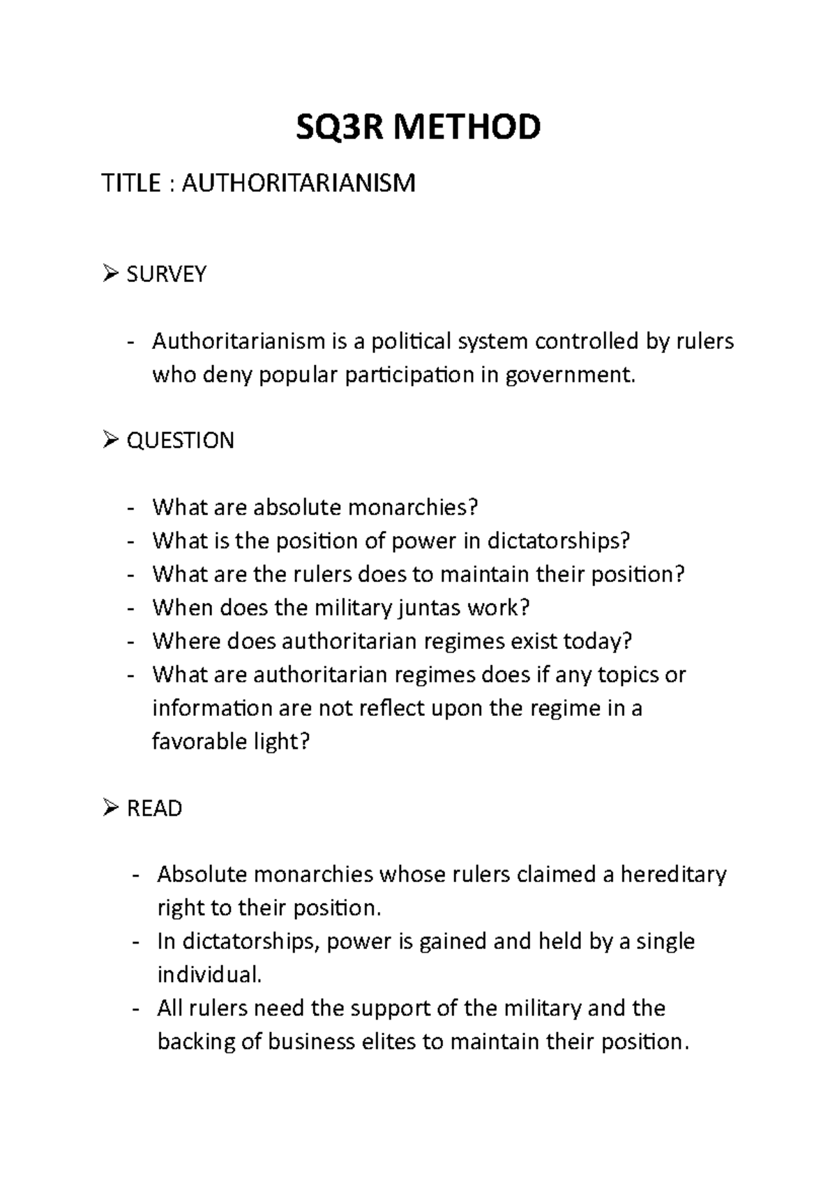 Eportfolio - Reading Text (SQ3R) UED102 - SQ3R METHOD TITLE ...