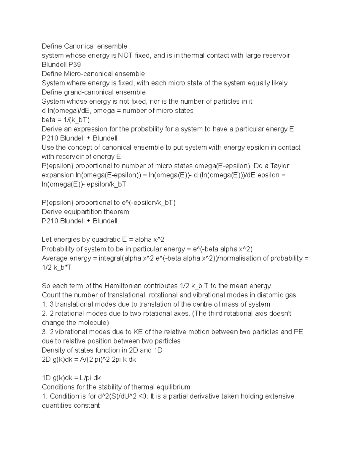 Define Canonical ensemble - Define Canonical ensemble system whose ...