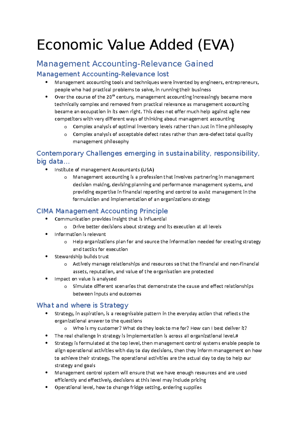 Economic Value Added - asdf - Economic Value Added (EVA) Management ...